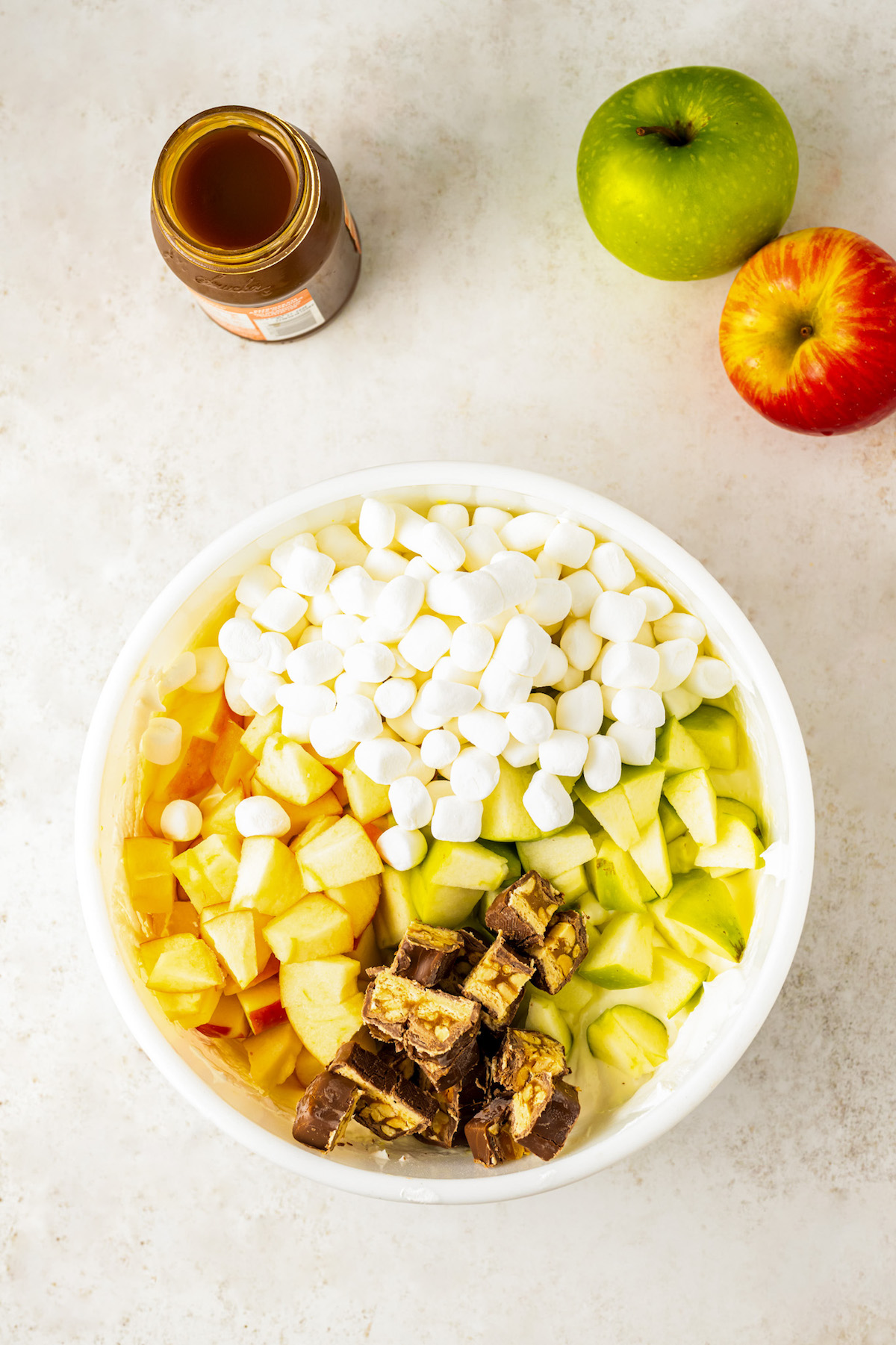 The Best Apple Snickers Salad Recipe | The Novice Chef