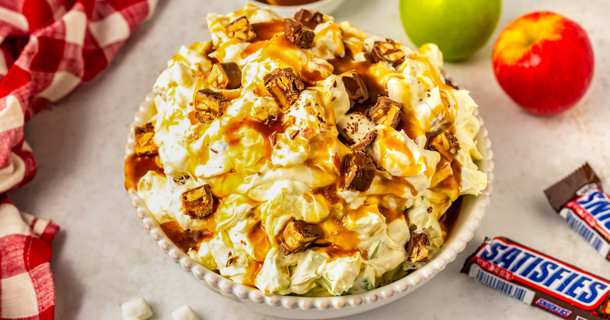 The Best Apple Snickers Salad Recipe | The Novice Chef