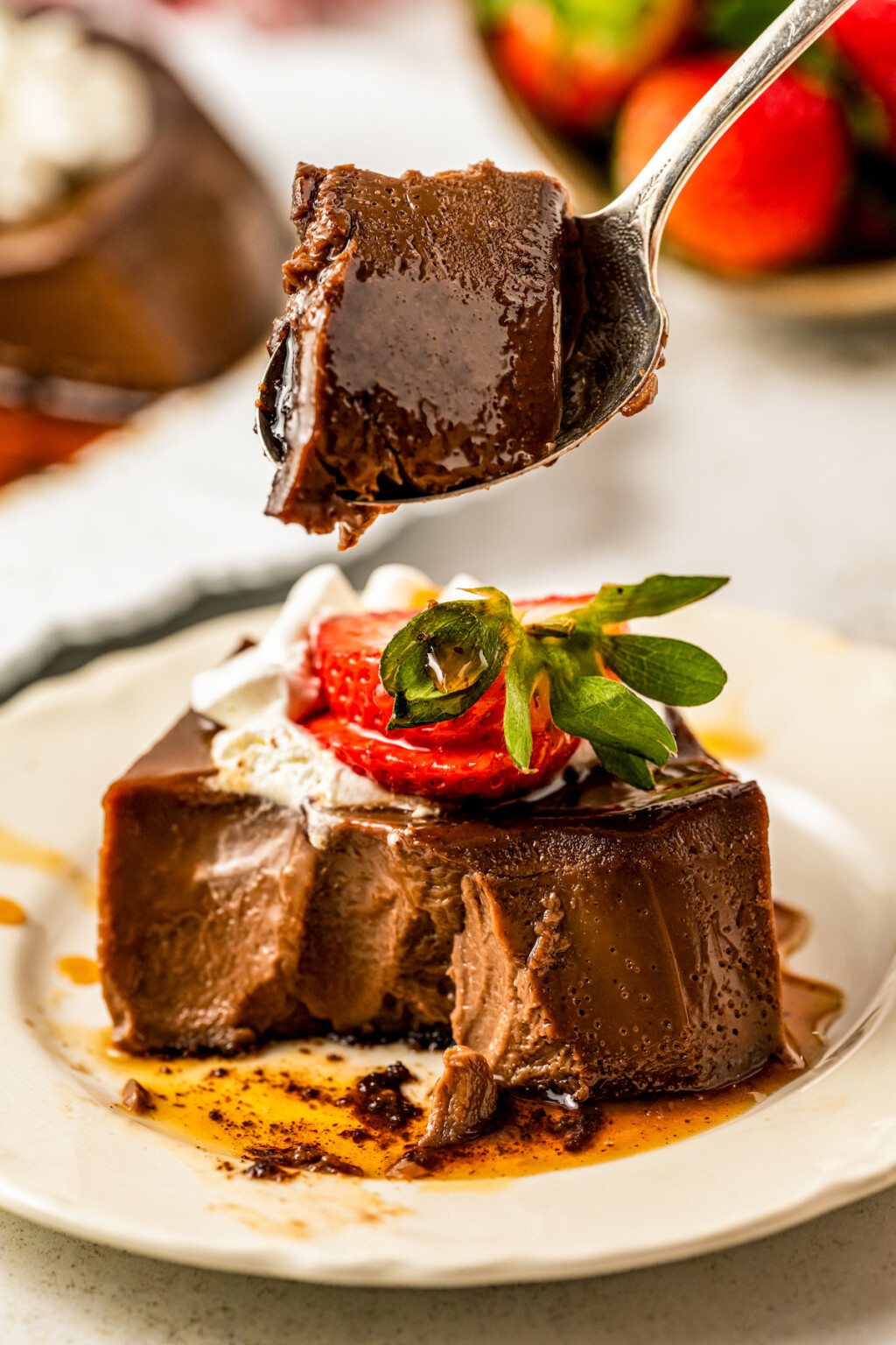 Chocolate Flan Recipe | The Novice Chef