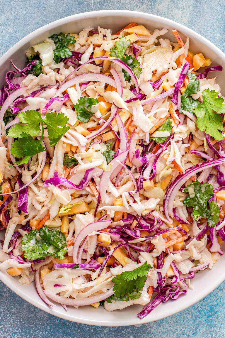 Fresh Mango Slaw Recipe | The Novice Chef