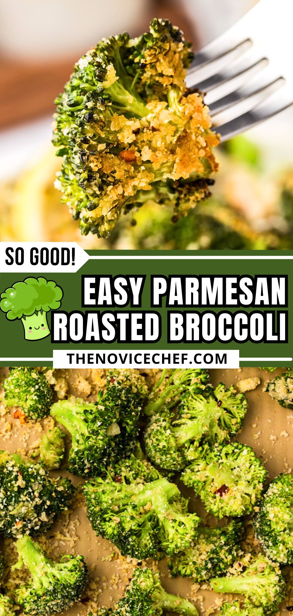 Parmesan Roasted Broccoli Recipe | The Novice Chef