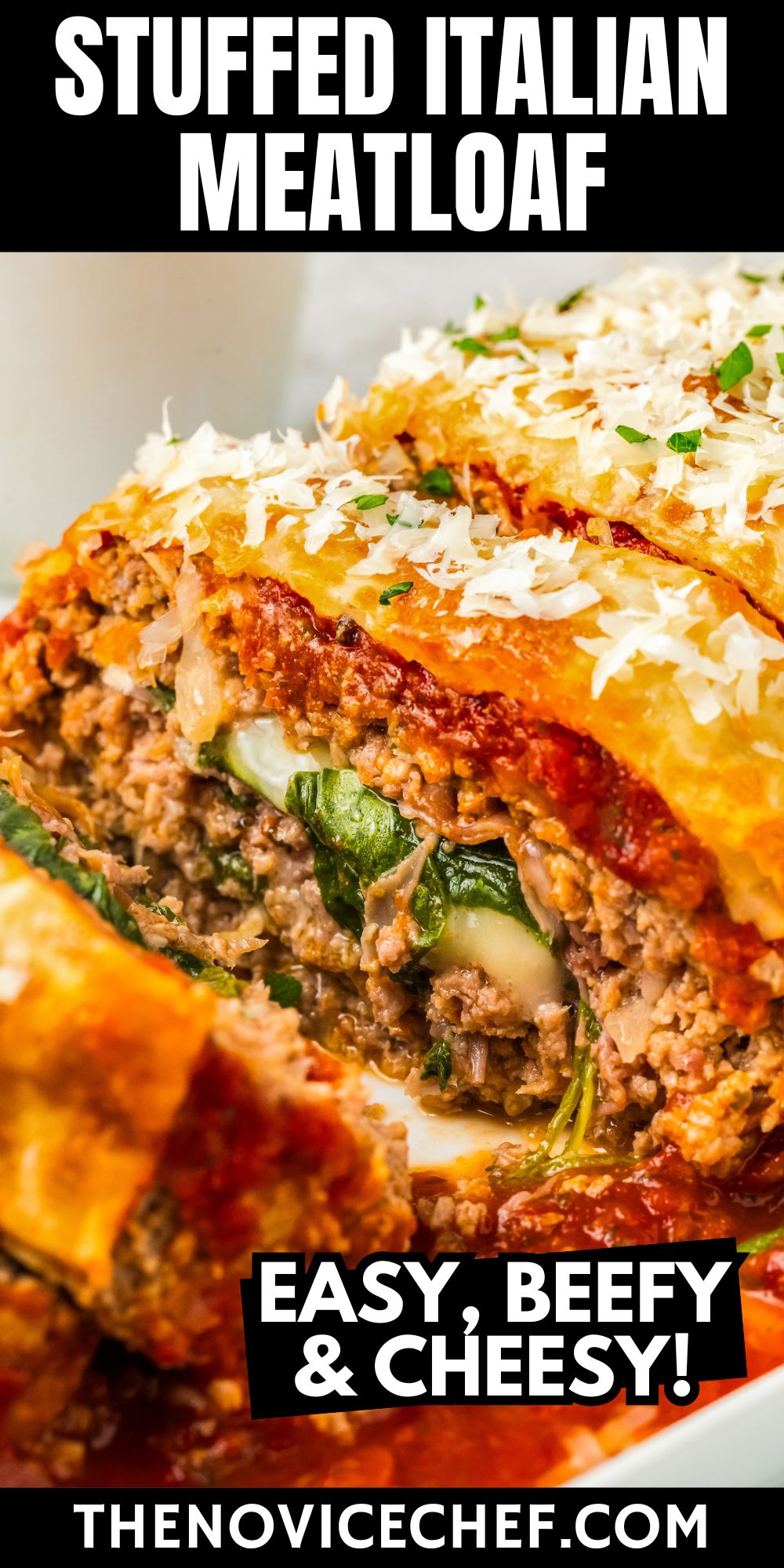 Stuffed Italian Meatloaf Recipe | The Novice Chef