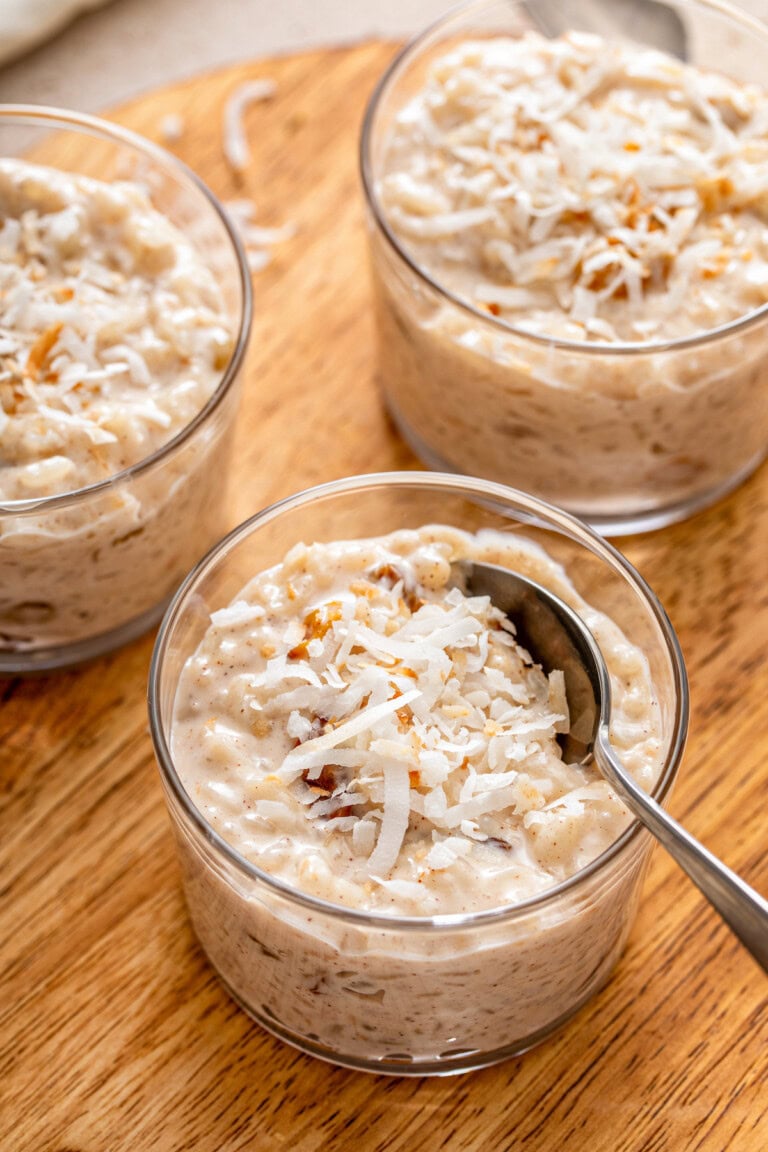 Creamy Coconut Rice Pudding Recipe | The Novice Chef