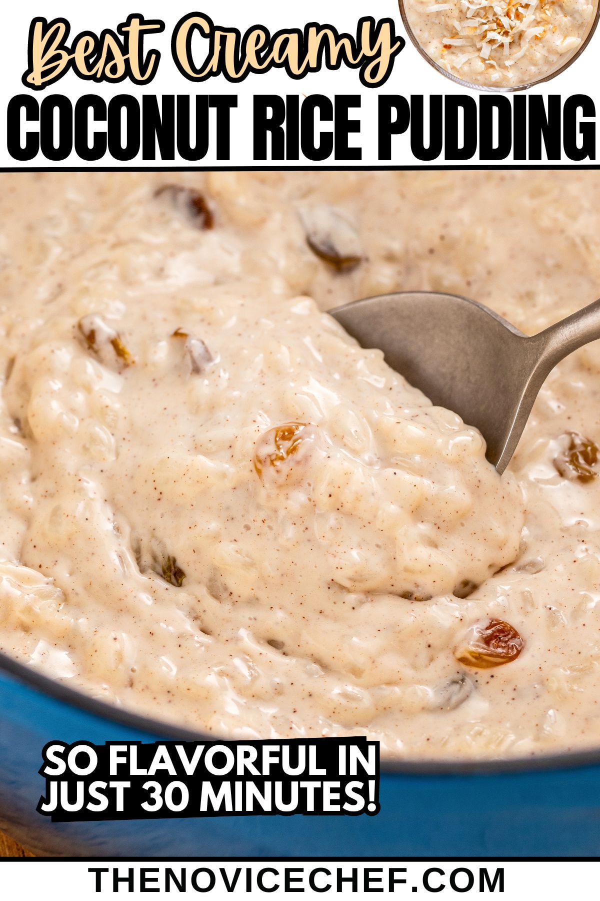 Creamy Coconut Rice Pudding Recipe | The Novice Chef