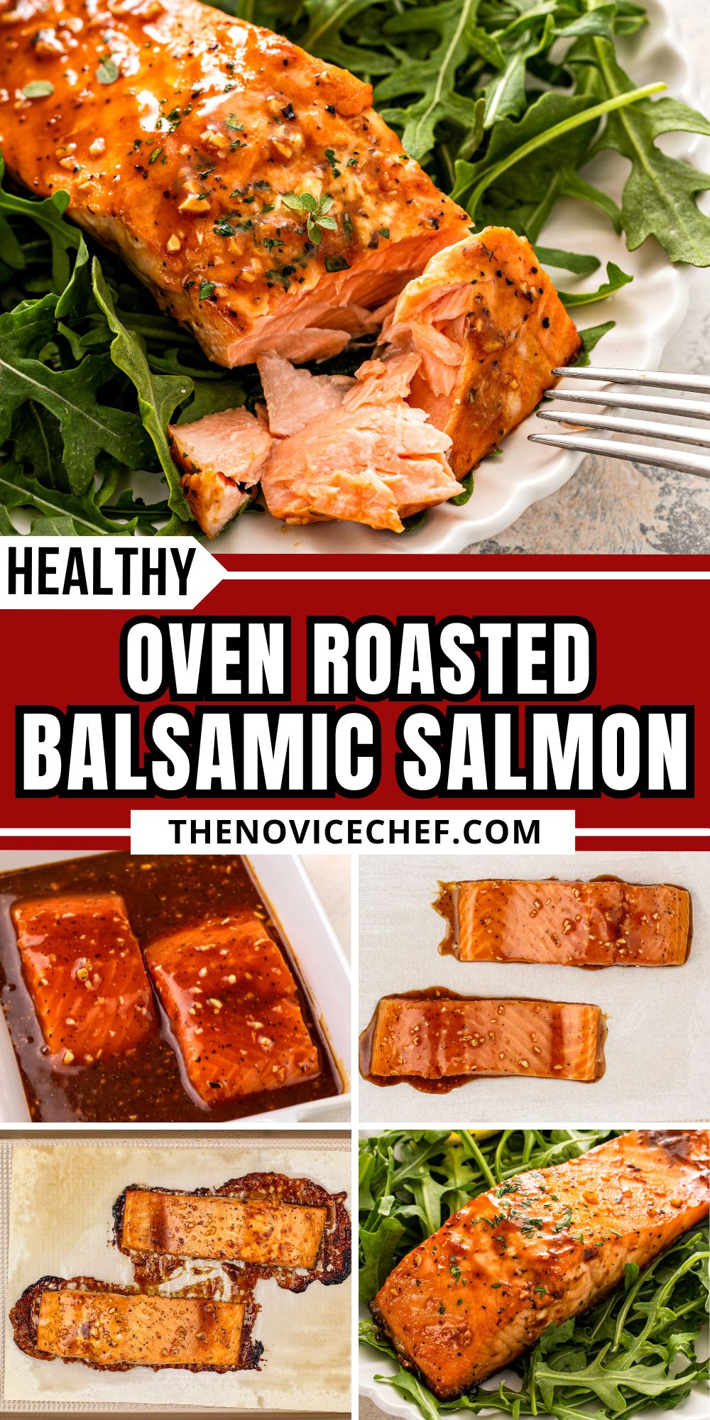 Glazed Balsamic Salmon Recipe | The Novice Chef