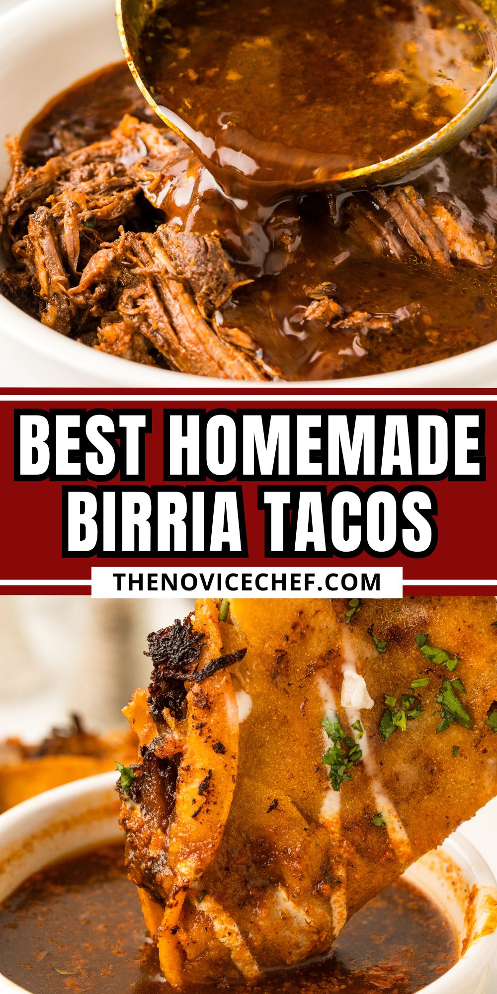 Cheesy Birria Tacos Recipe (Quesabirria Tacos) | The Novice Chef