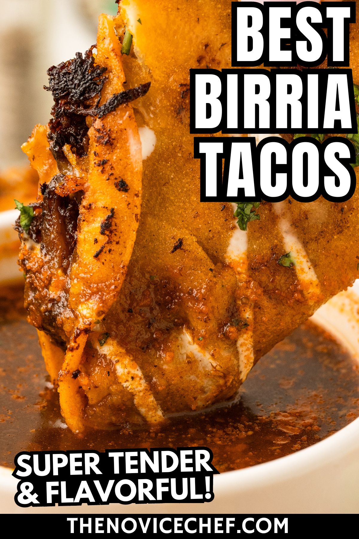Cheesy Birria Tacos Recipe (Quesabirria Tacos) | The Novice Chef