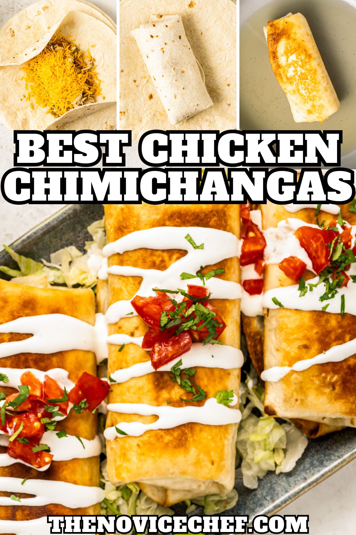 Easy Chicken Chimichangas Recipe | The Novice Chef