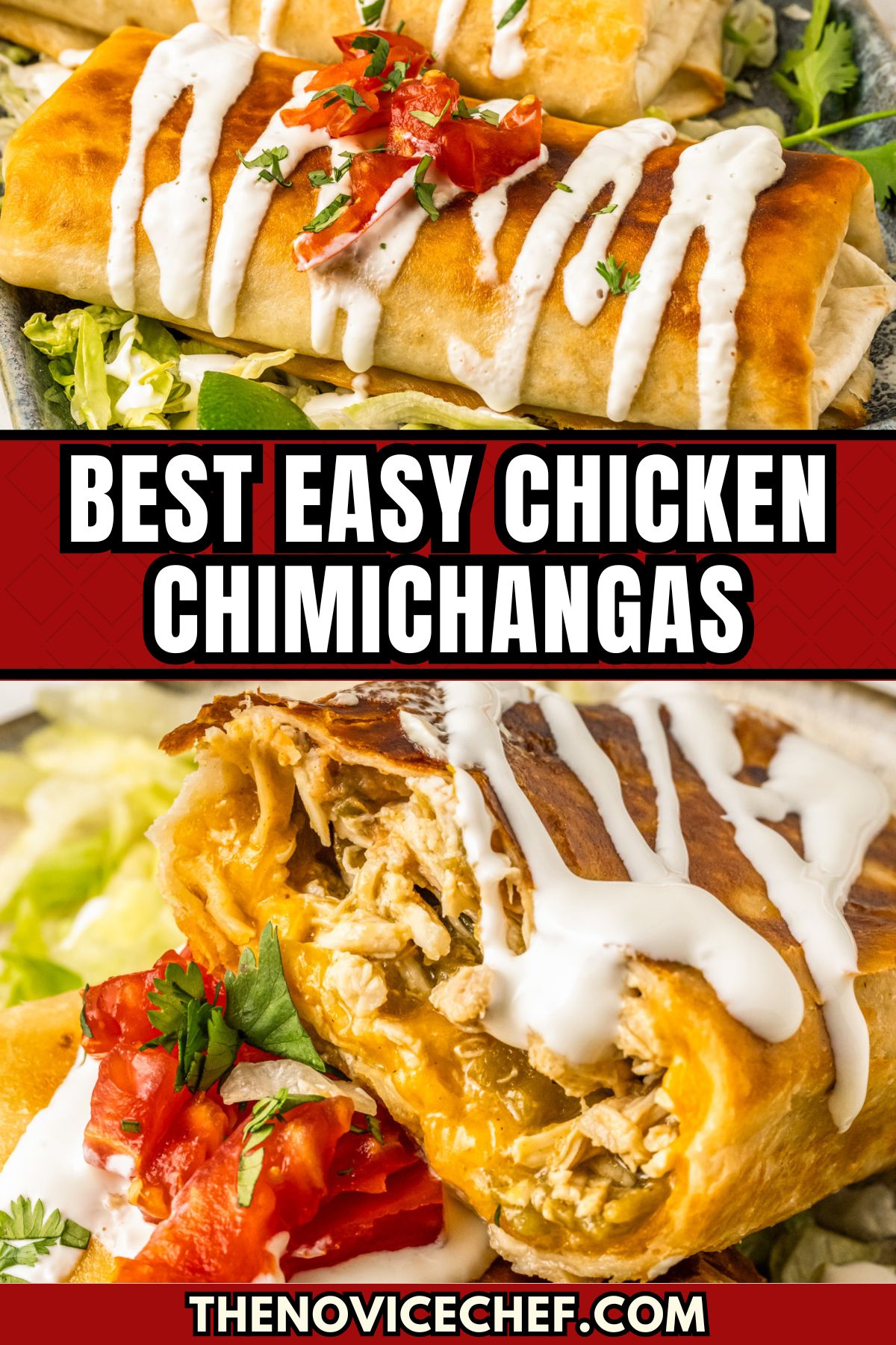 Easy Chicken Chimichangas Recipe | The Novice Chef