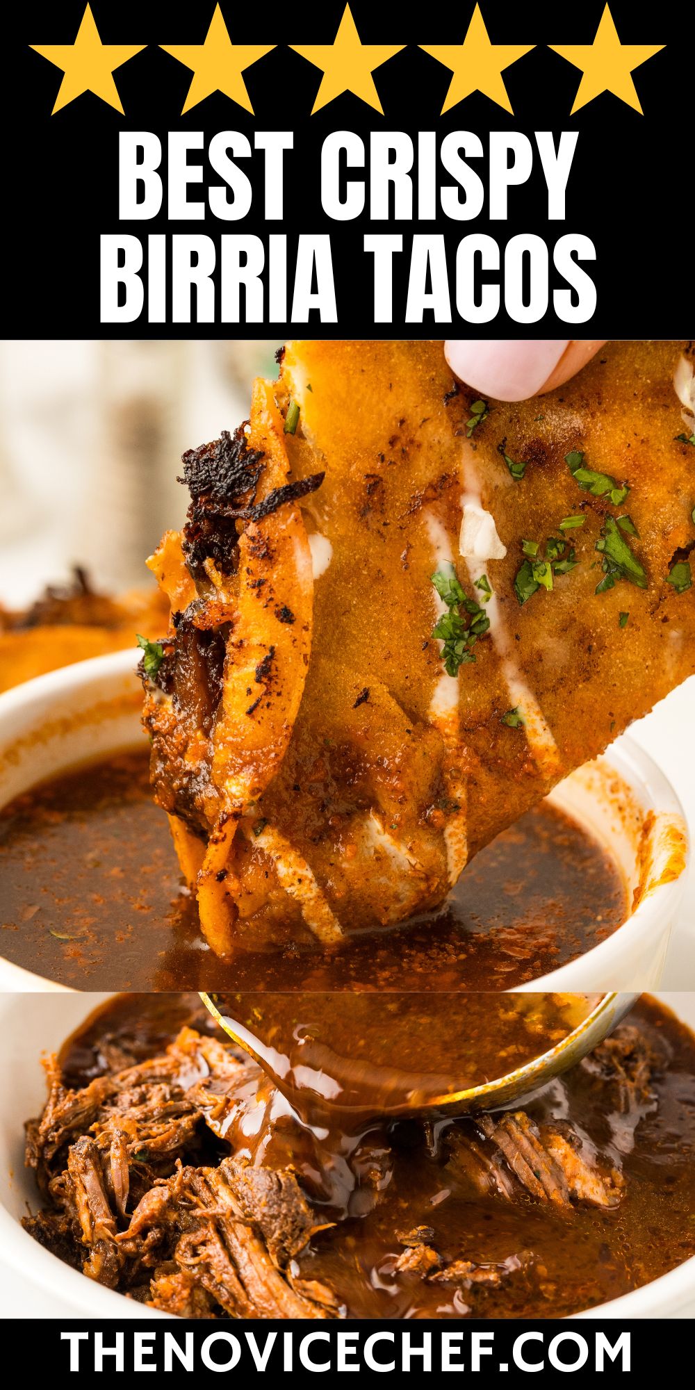 Cheesy Birria Tacos Recipe (Quesabirria Tacos) | The Novice Chef