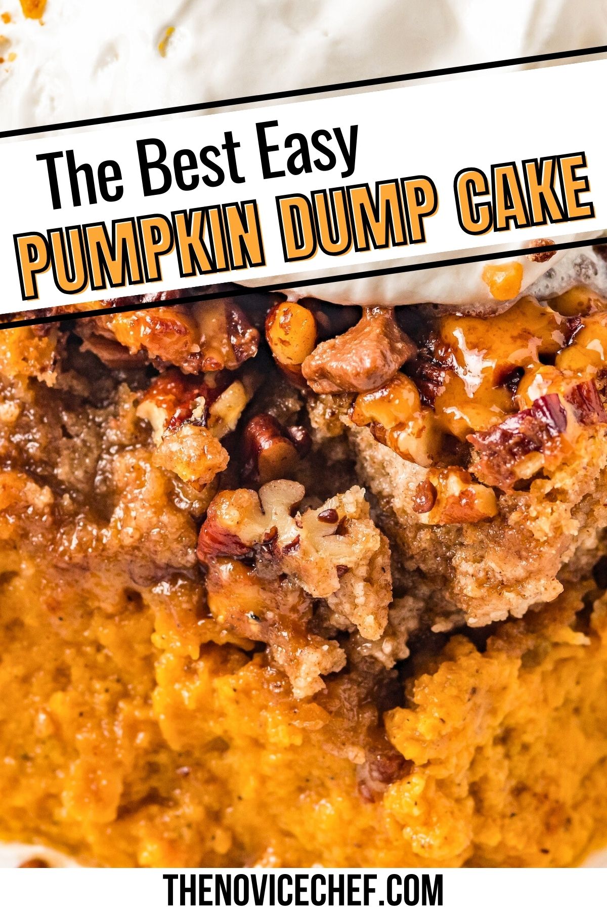 Best Pumpkin Dump Cake Recipe With Toffee-Pecan Topping