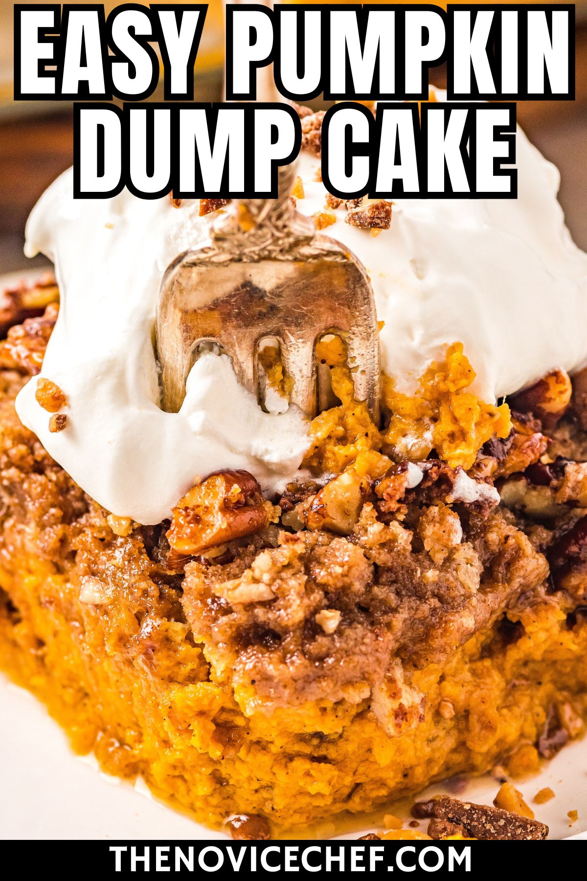 Best Pumpkin Dump Cake Recipe With Toffee-Pecan Topping