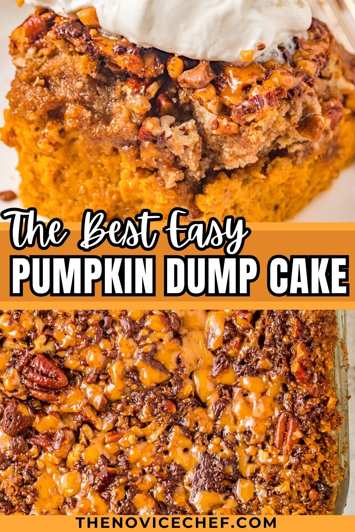 Best Pumpkin Dump Cake Recipe With Toffee-Pecan Topping