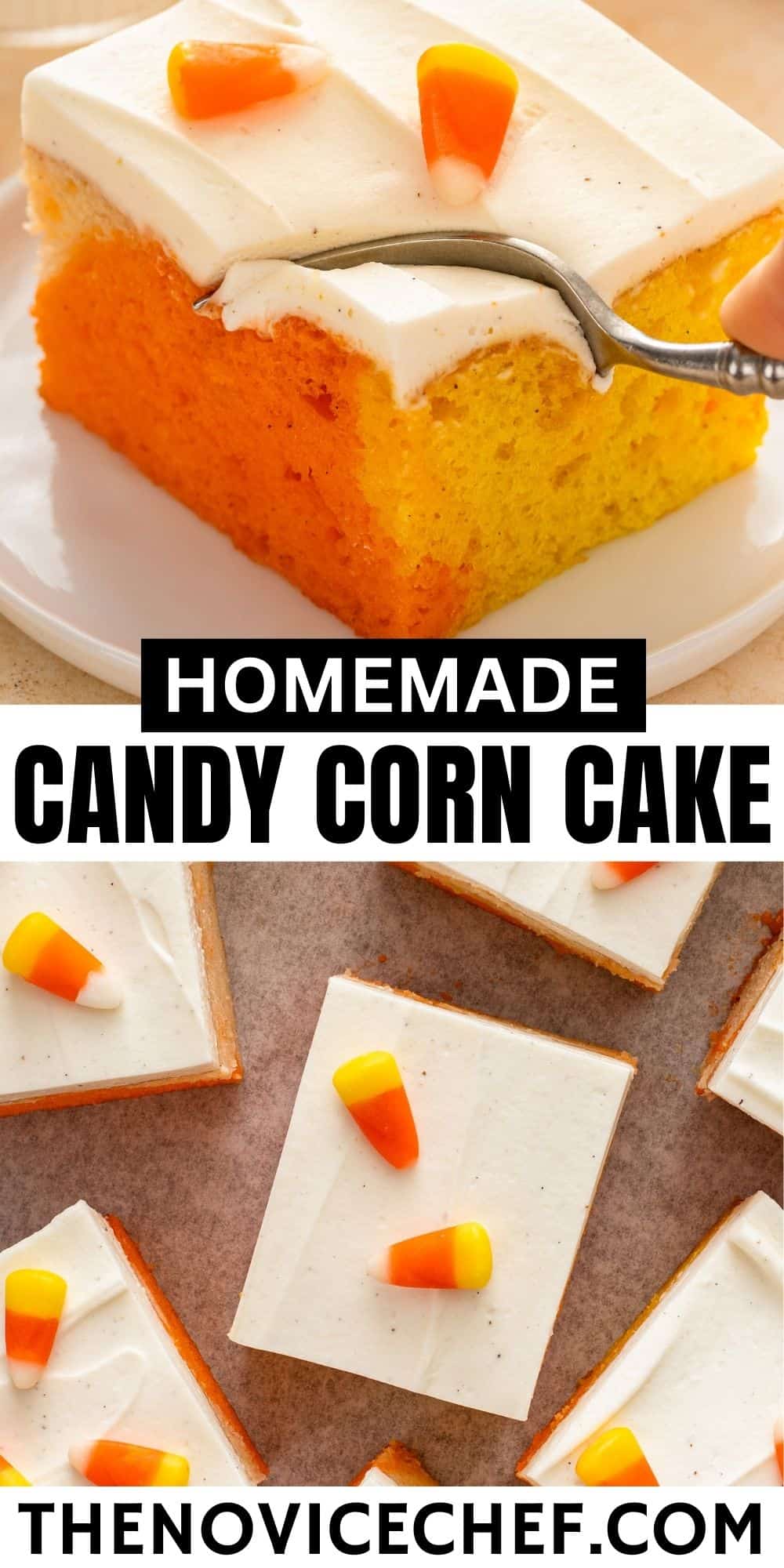 The Best Candy Corn Cake | Festive Halloween Cake Recipe!