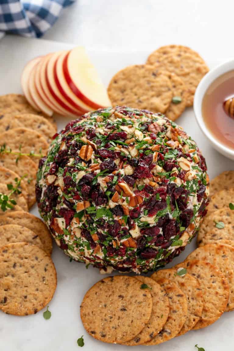 Easy Cranberry Cheese Ball Recipe | The Novice Chef
