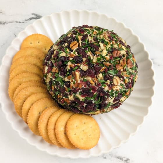 Easy Cranberry Cheese Ball Recipe | The Novice Chef
