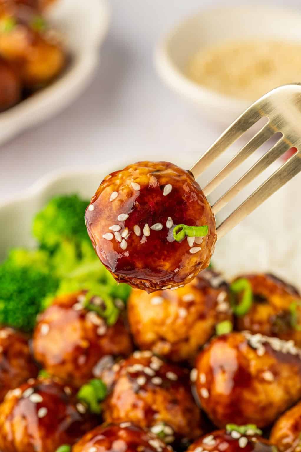 Sticky Asian Chicken Meatballs Recipe