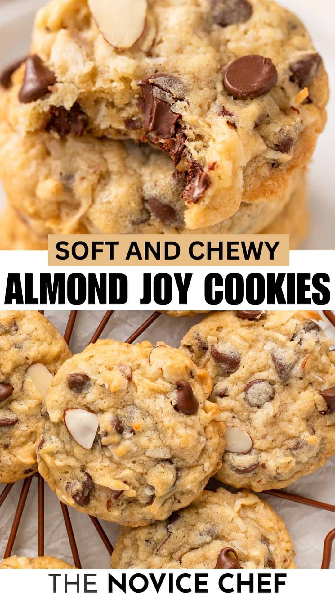 Soft and Chewy Almond Joy Cookies