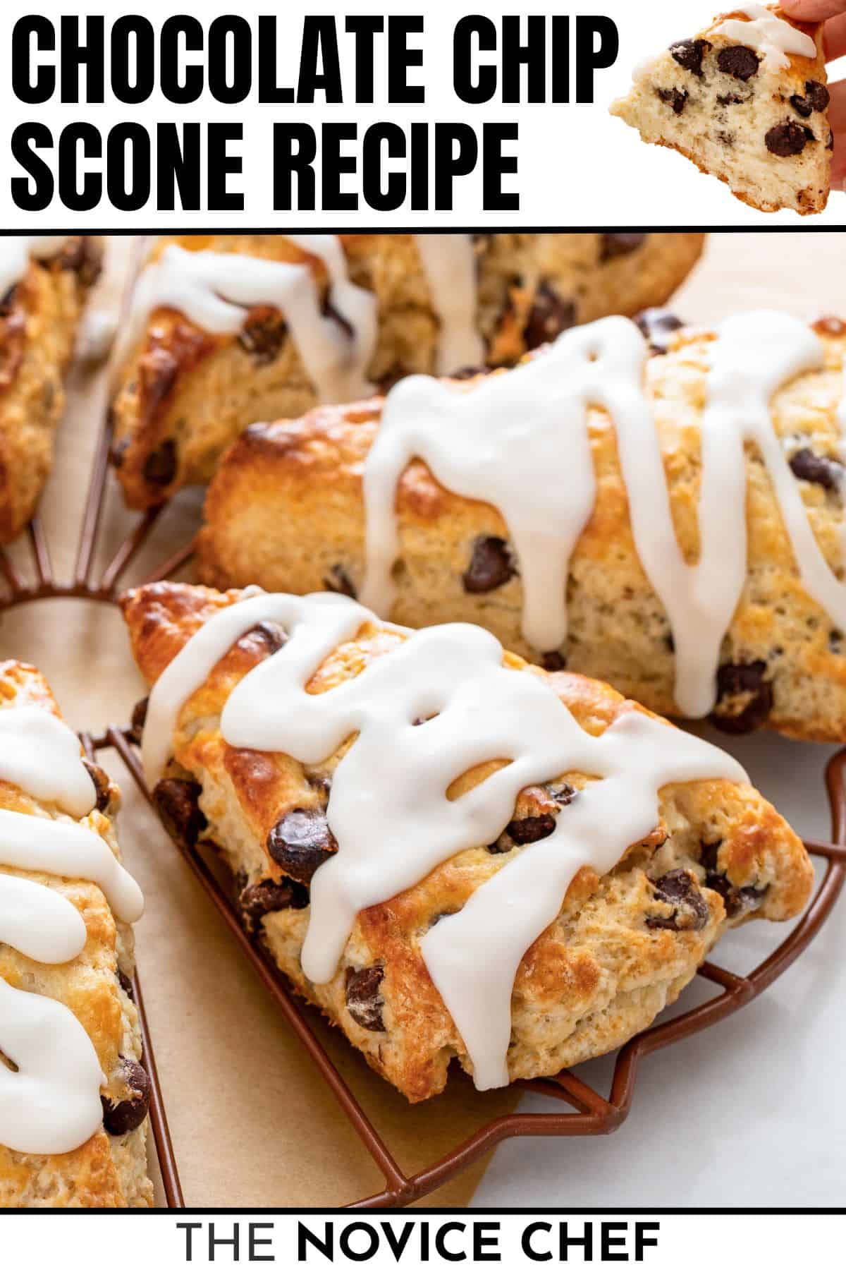 Buttery and Flaky Chocolate Chip Scones