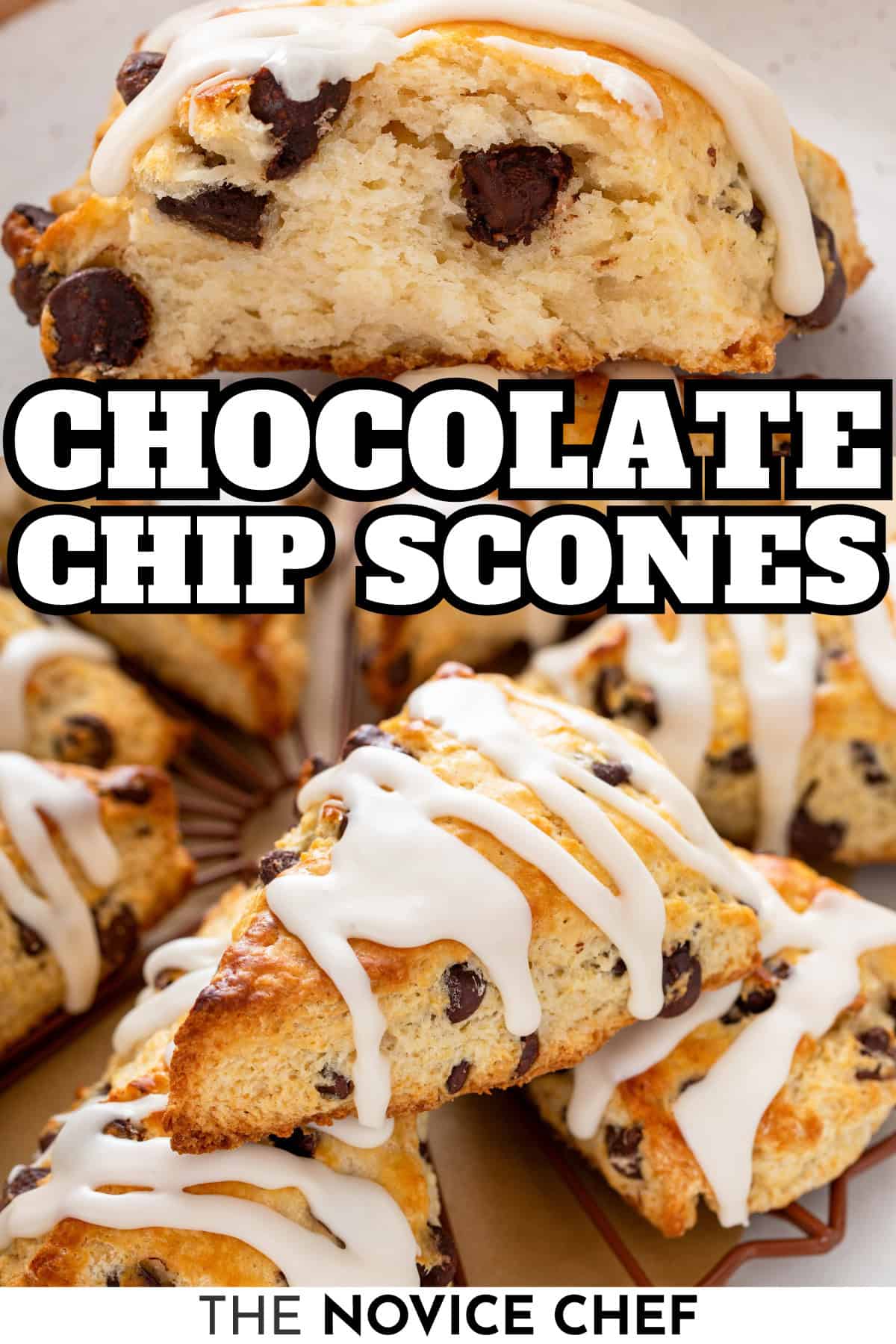Buttery and Flaky Chocolate Chip Scones
