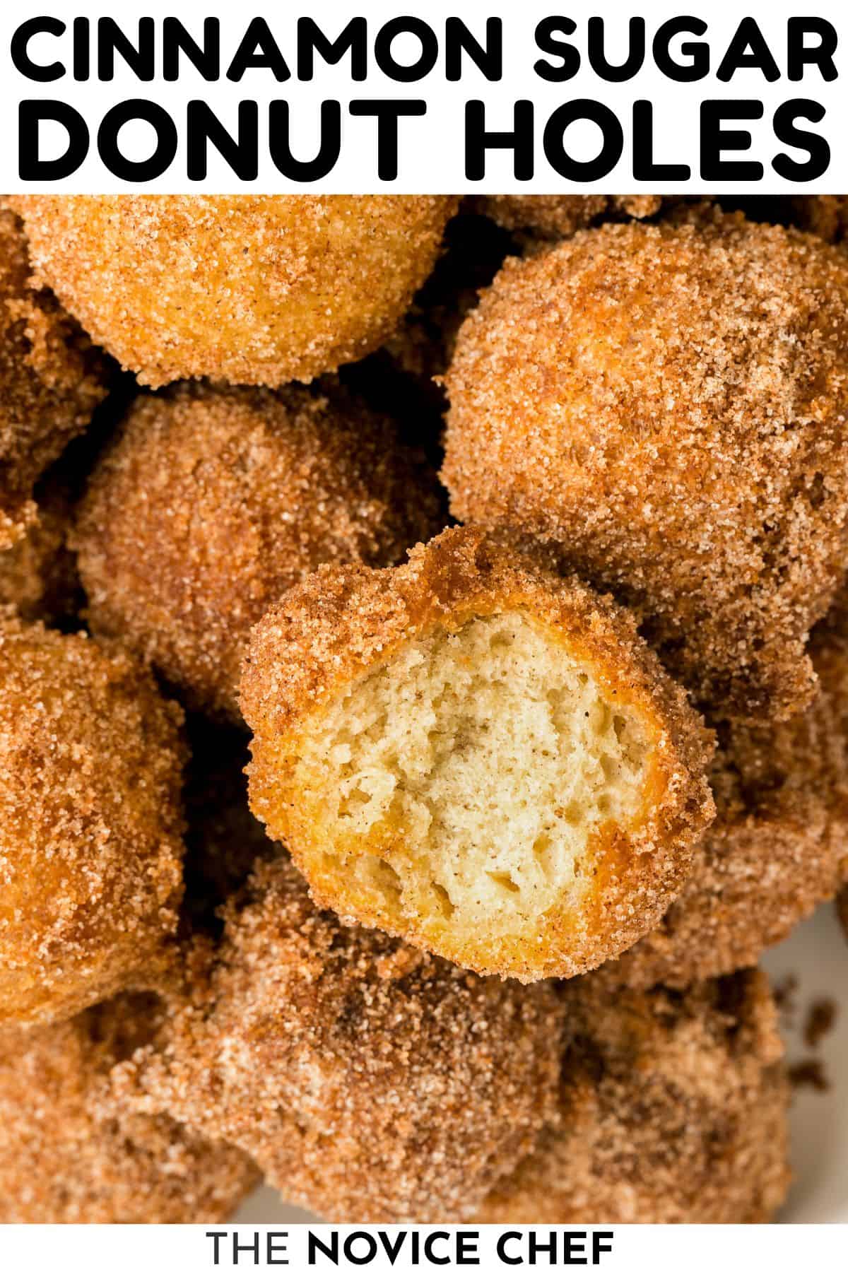 Easy Cinnamon Sugar Donut Holes Recipe
