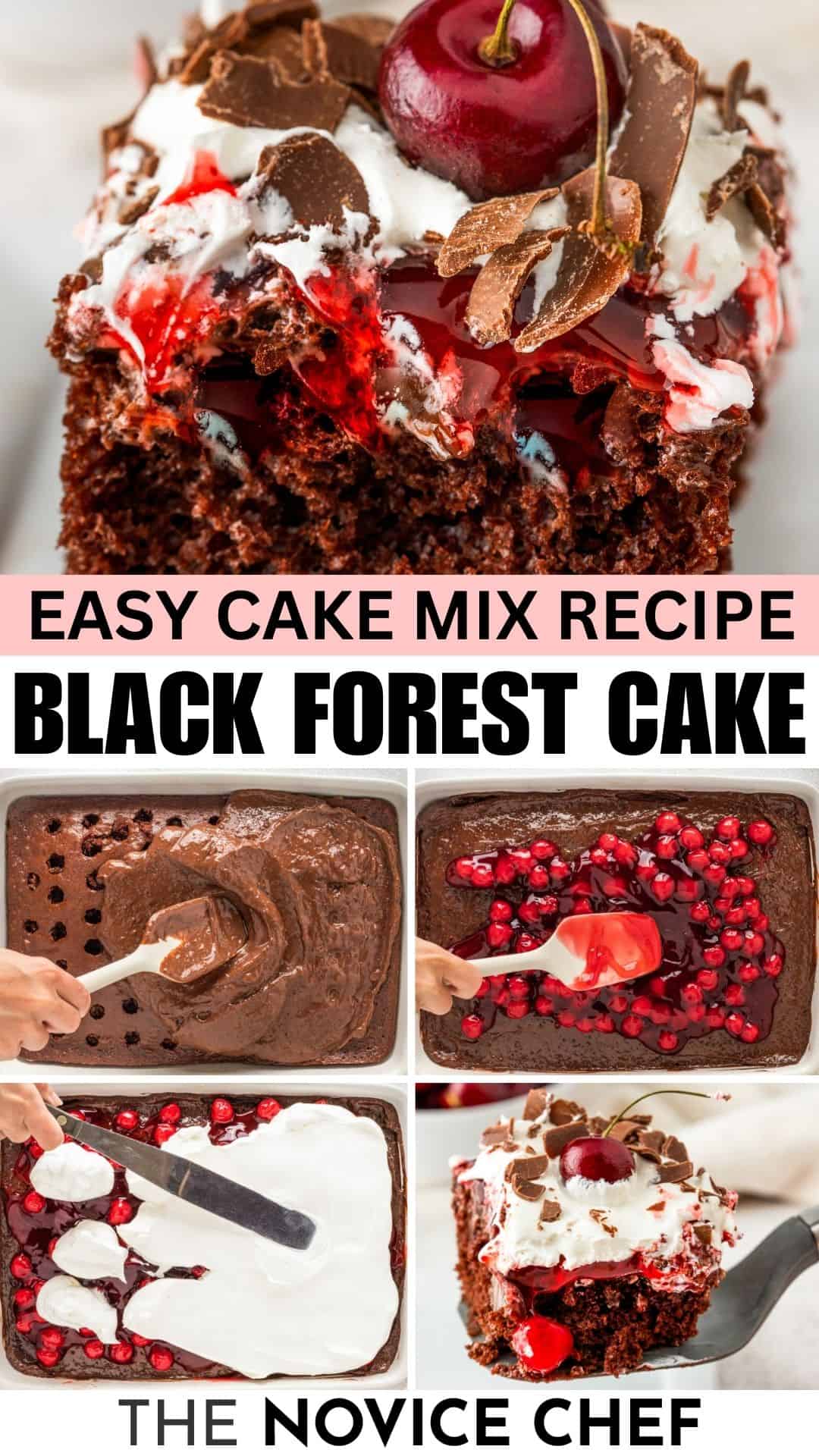 Easy Black Forest Cake Recipe Made With Boxed Cake Mix