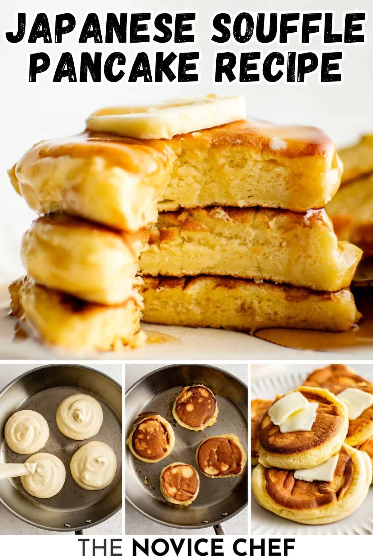Easy Fluffy Japanese Soufflé Pancakes – The Novice Chef