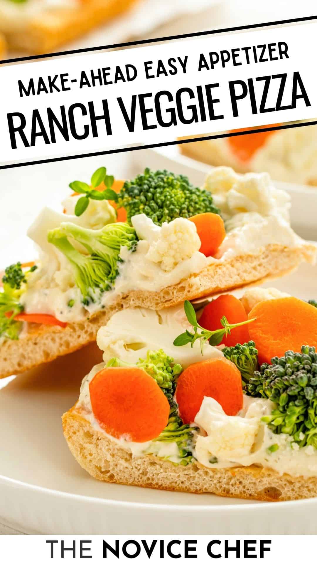 Creamy Ranch Crescent Roll Veggie Pizza (Easy Make-Ahead)